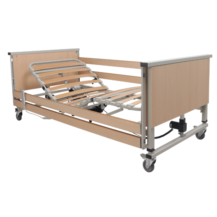 Cama Elétrica Triumph Fantasy 2B com Painel Eco e Grades Madeira ...